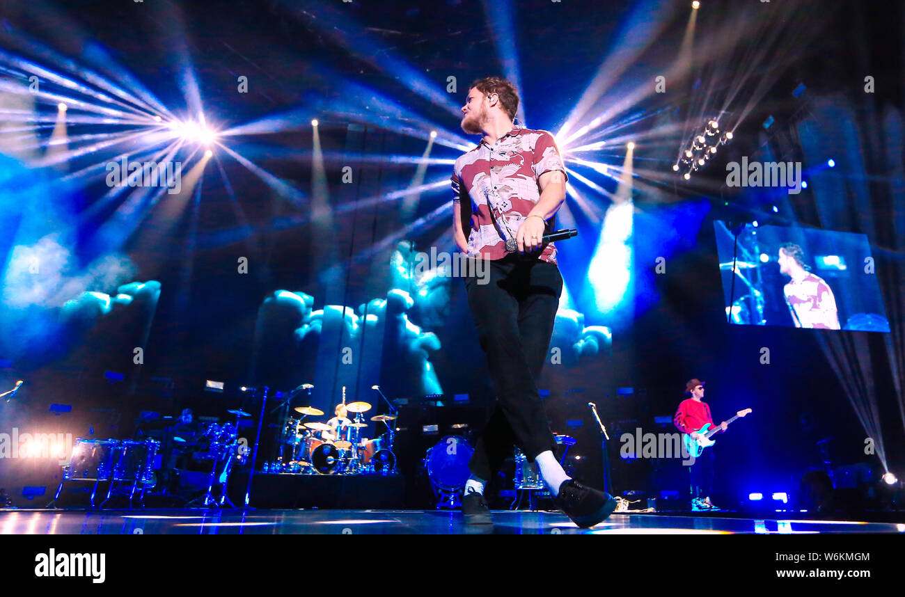 American singer-songwriter Daniel Coulter Reynolds (Dan Reynolds), the ...