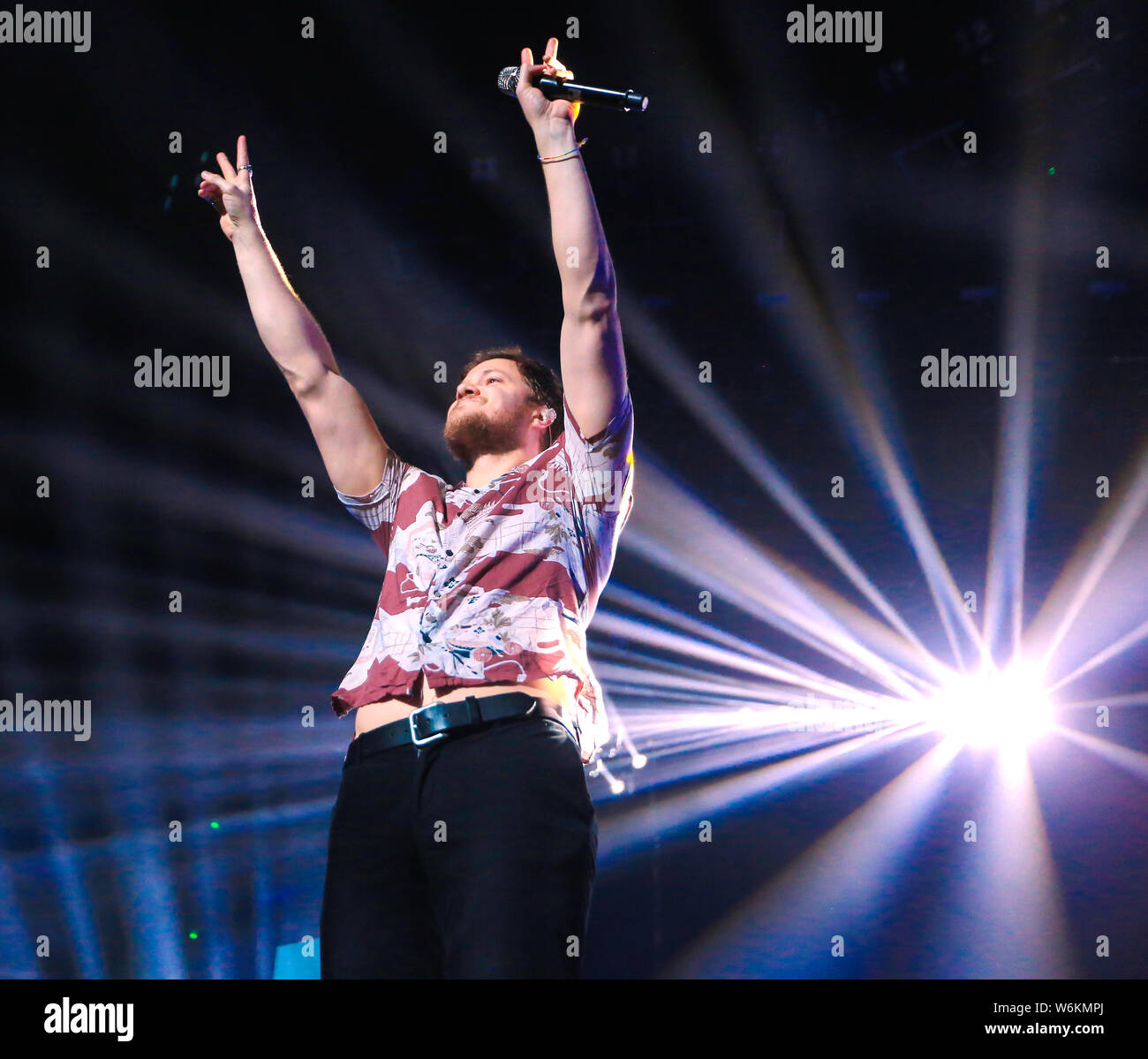 American singer-songwriter Daniel Coulter Reynolds (Dan Reynolds), the ...