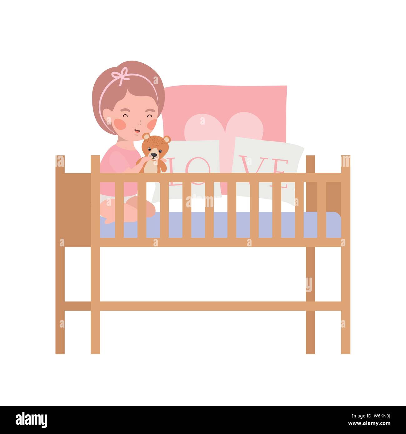 Isolated baby girl design vector illustration Stock Vector Image & Art ...