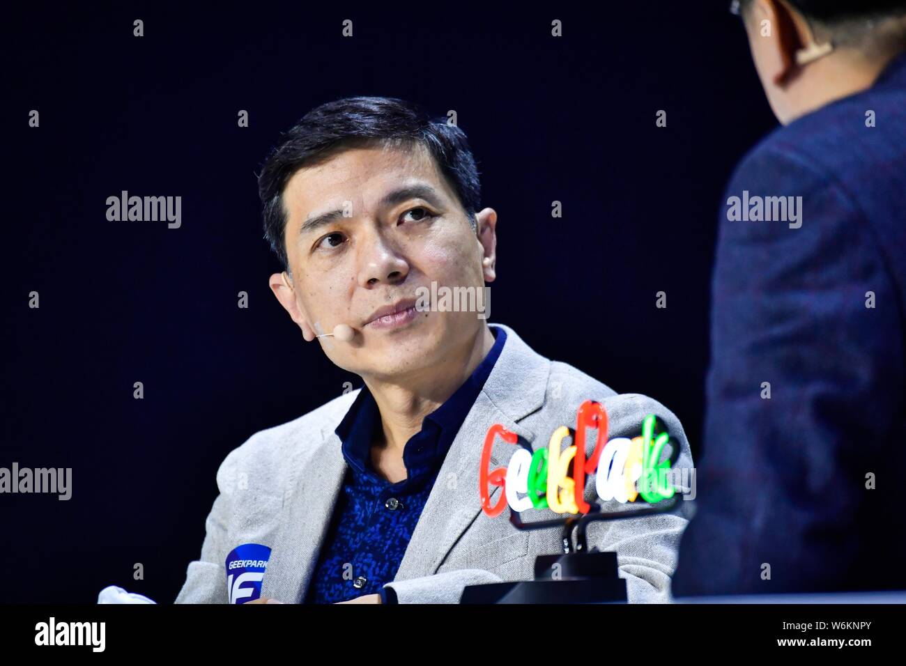 Robin Li Yanhong, Chairman and CEO of Baidu Inc., attends the 2018 ...