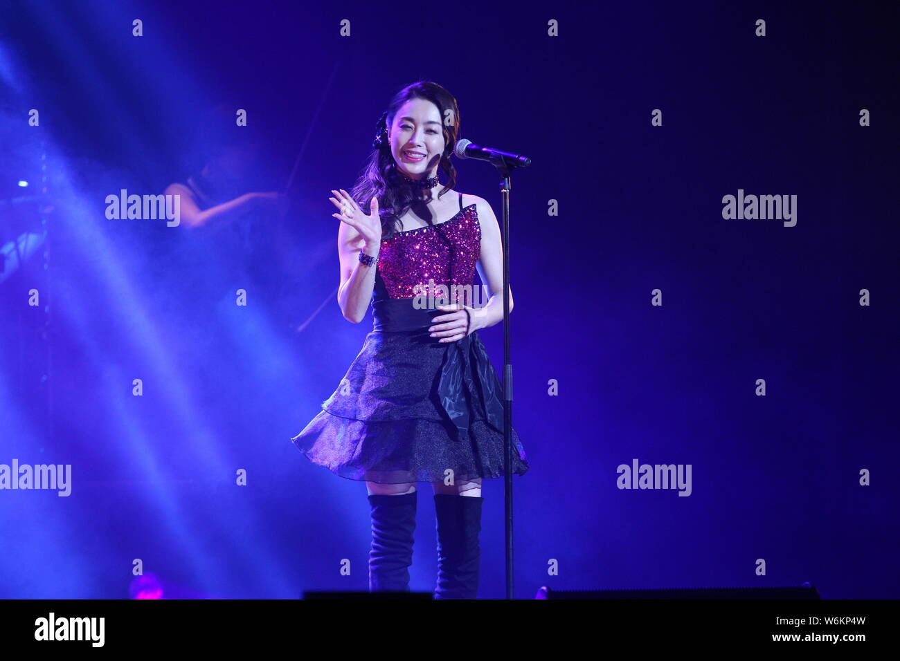 Japanese singer and actress Noriko Sakai performs during the Sakai ...