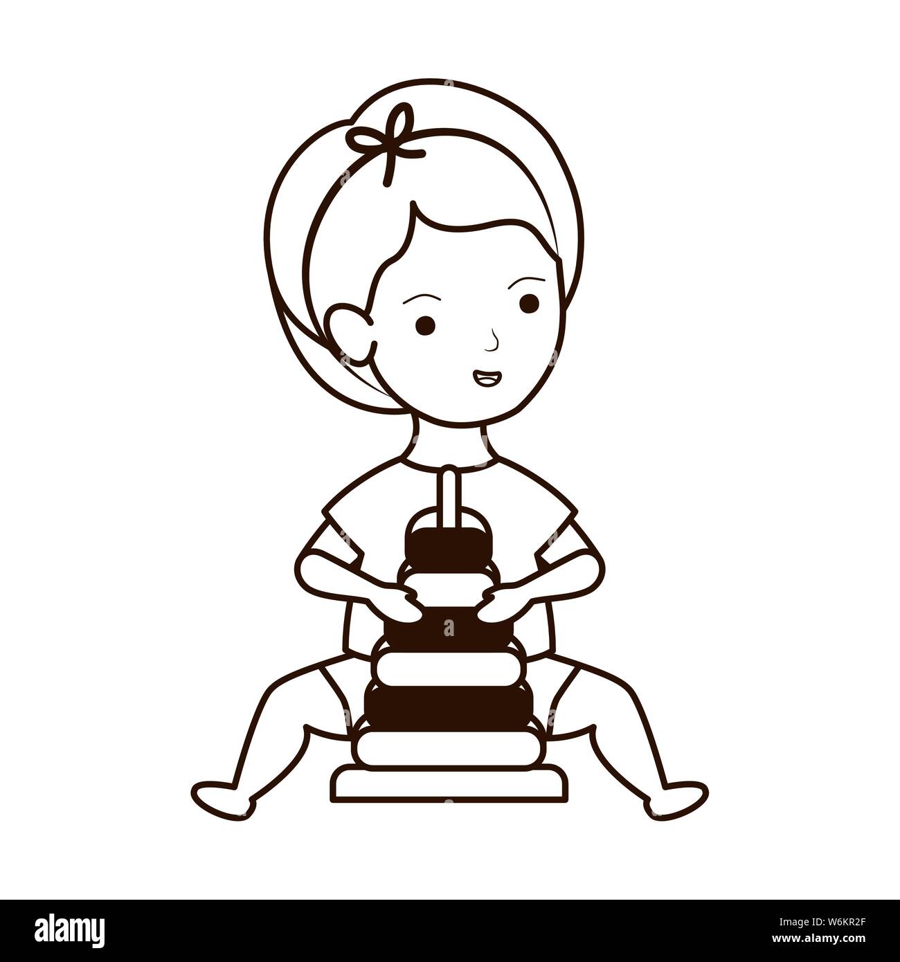 Isolated baby girl design vector illustration Stock Vector Image & Art ...