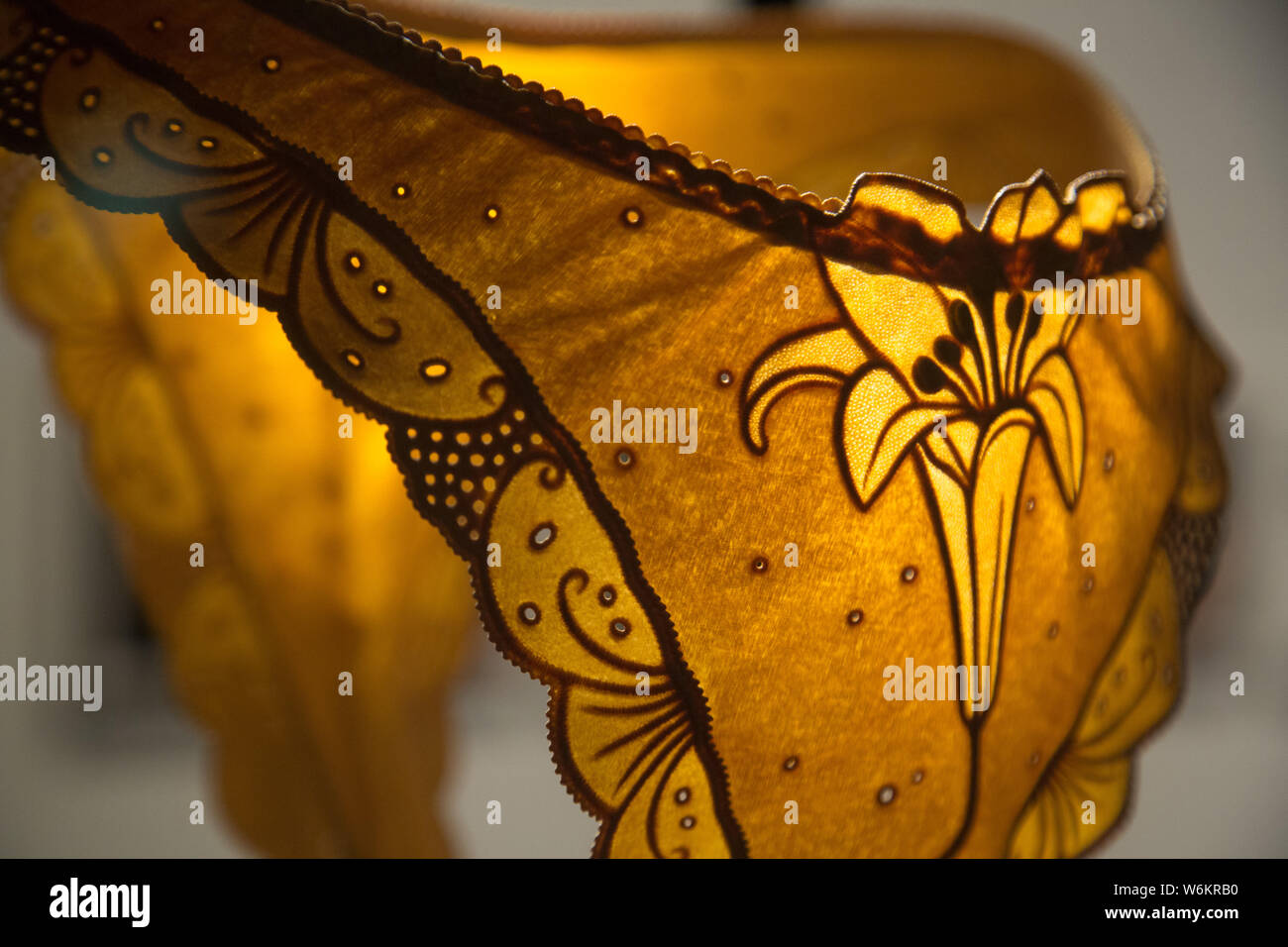 The wood artwork "Woman Walking" created by Taiwanese sculptor Wu Ching ...