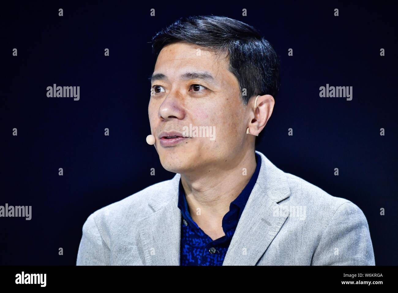 Robin Li Yanhong, Chairman and CEO of Baidu Inc., attends the 2018 ...