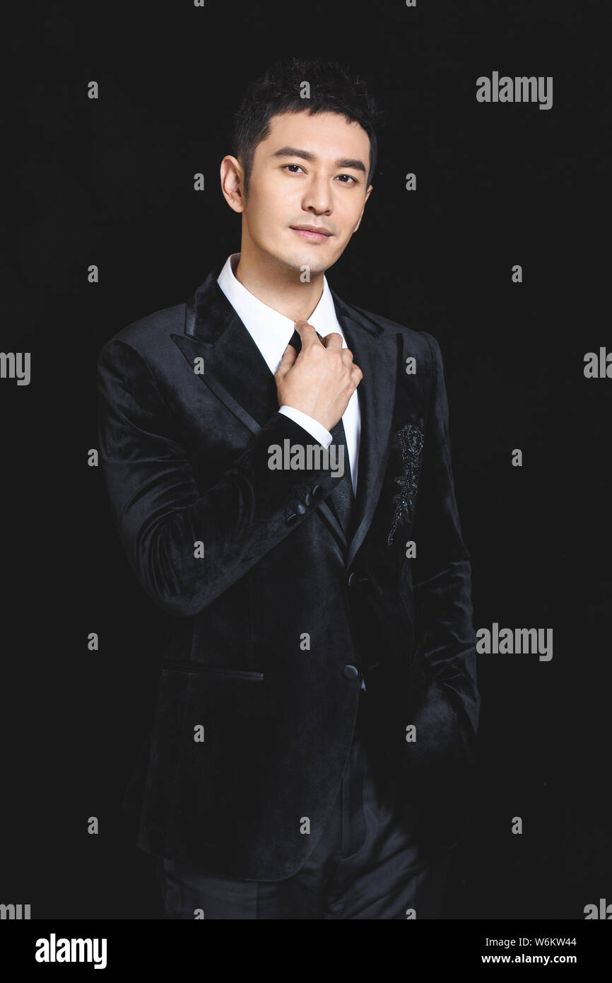 Chinese actor Huang Xiaoming poses for portrait photos during an ...