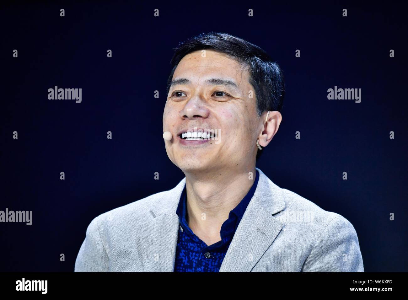 Robin Li Yanhong, Chairman and CEO of Baidu Inc., attends the 2018 ...