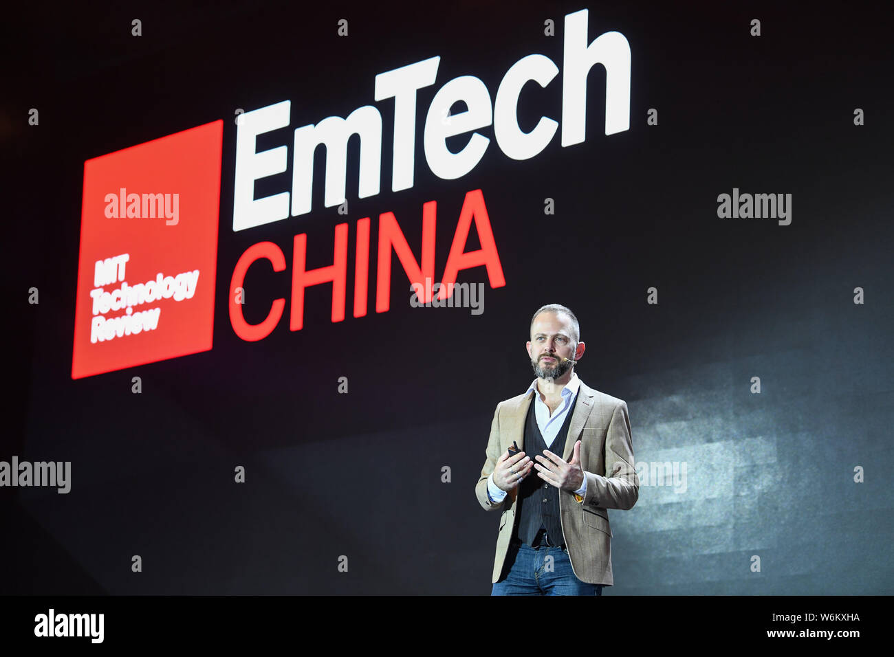 Gideon Lichfield, editor in chief of MIT Technology Review, attends the EmTech China at the ...