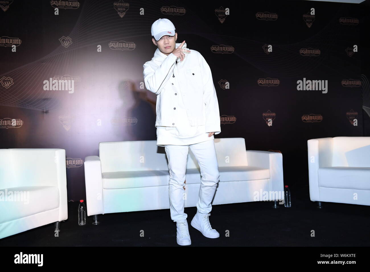 --FILE--Chinese rapper Wang Hao, better known as PG One, poses during ...