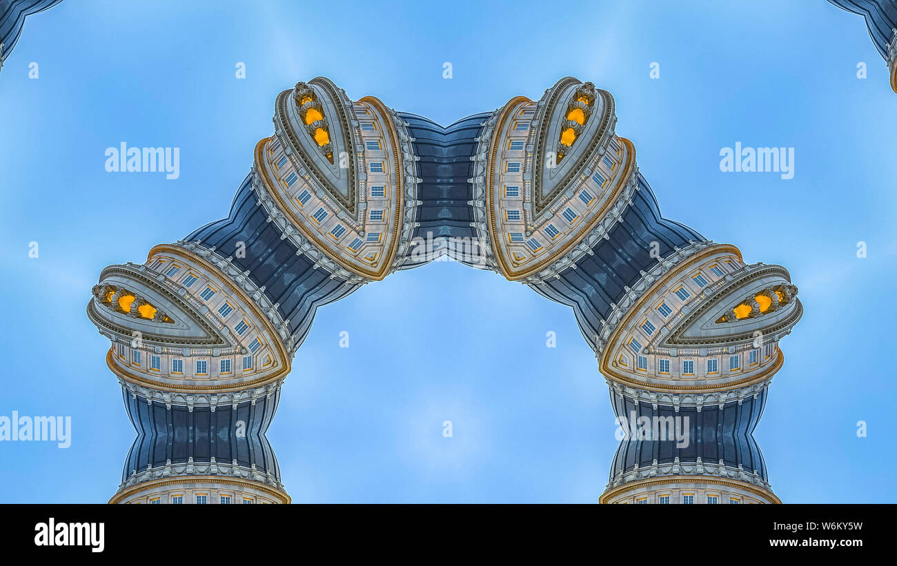 Panorama Circle made with the decorative dome of capital Stock Photo ...