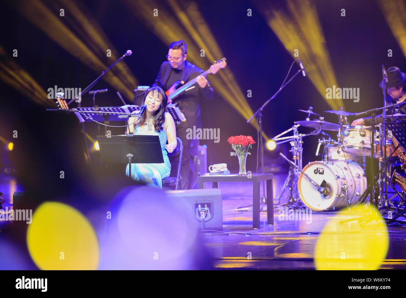 Japanese-Brazilian bossa nova singer Lisa Ono performs during her ...