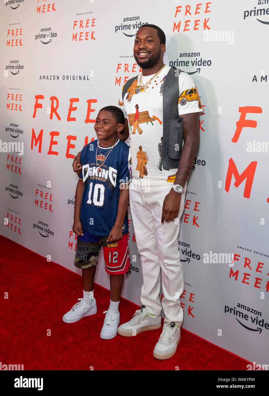 New York, United States. 01st Aug, 2019. Rihmeek Williams and recording ...