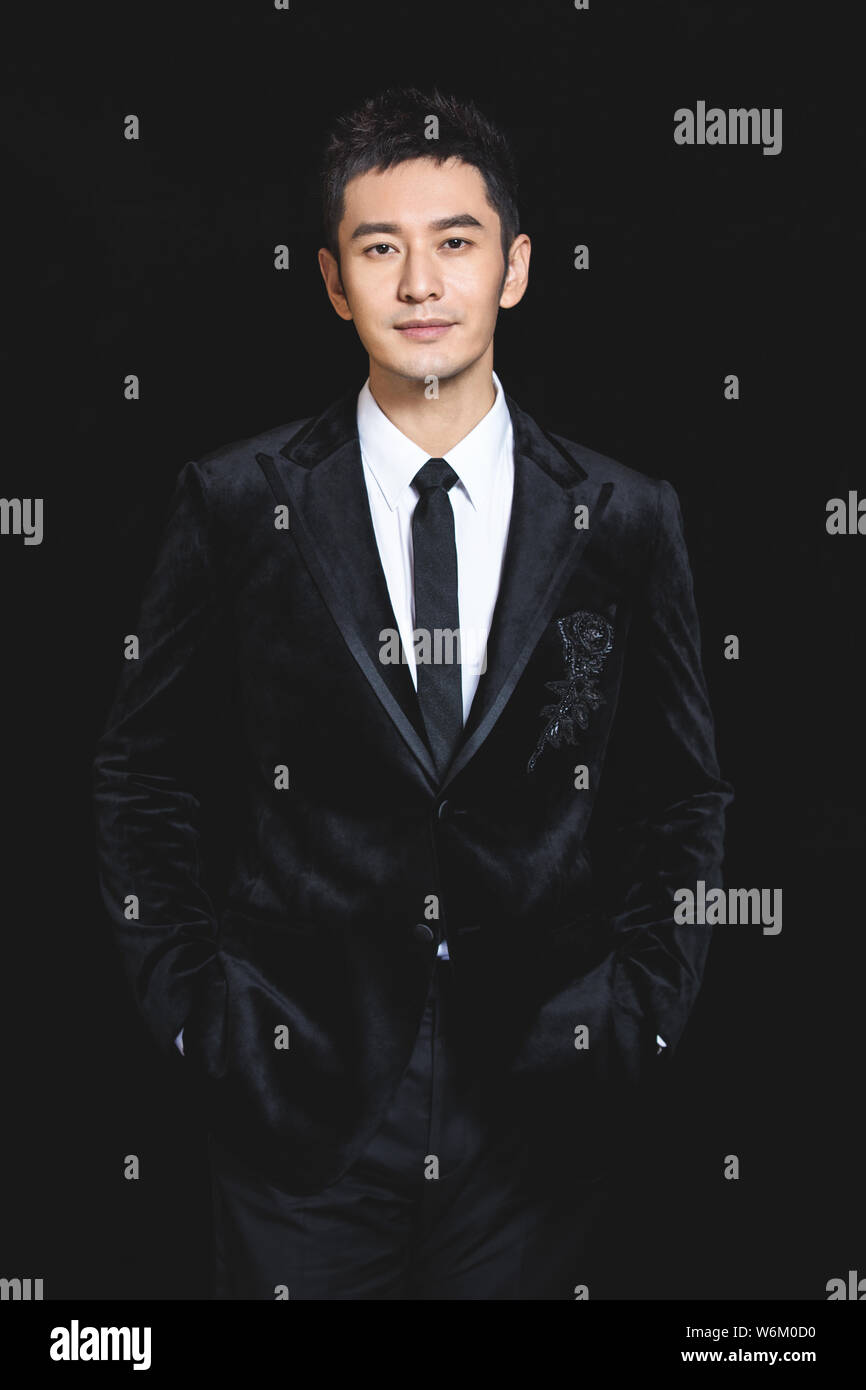 Chinese actor Huang Xiaoming poses for portrait photos during an ...