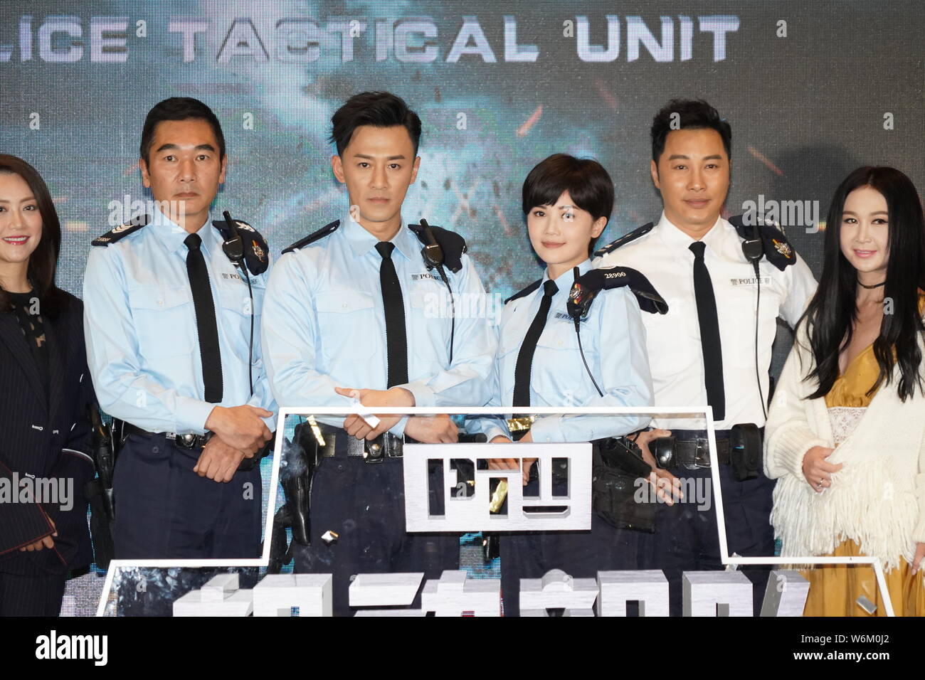 (From left) Hong Kong actor Alex Fong, singers and actor Raymond Lam ...