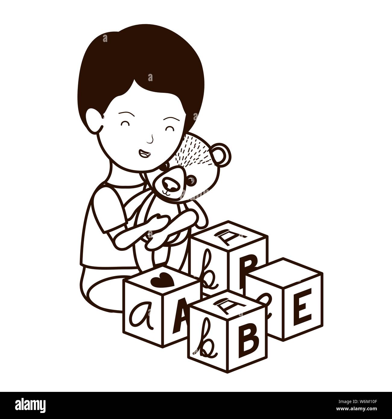 Isolated baby boy design vector illustration Stock Vector Image & Art ...