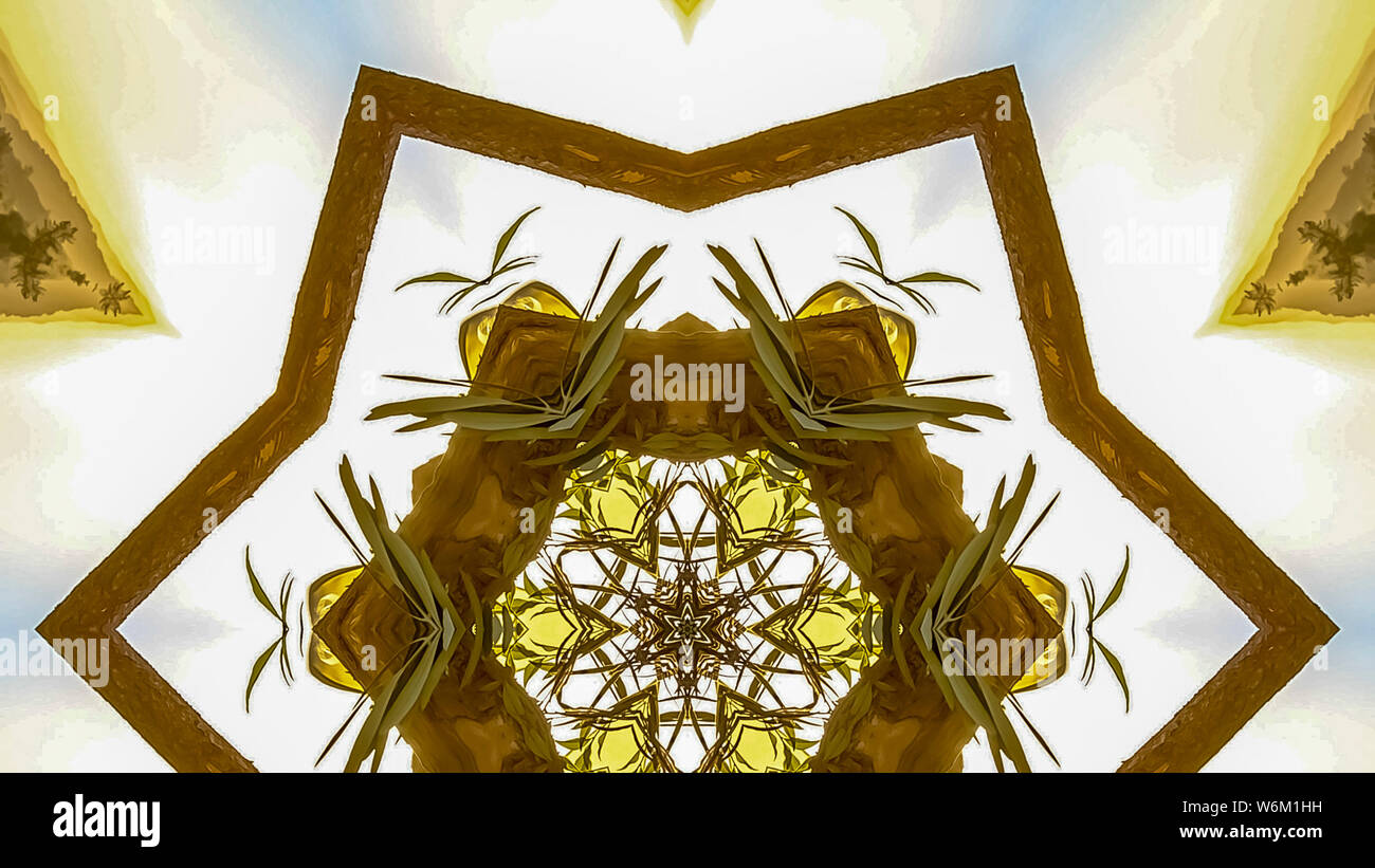 Panorama Angular hexagonal star made from the wood of a Chuppah Stock ...