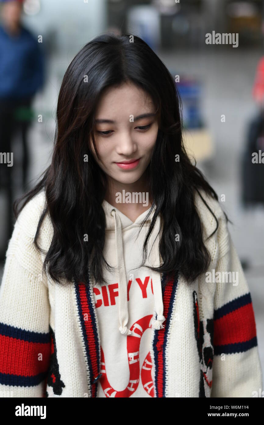 Chinese singer and actress Ju Jingyi, a former member of Chinese girl ...
