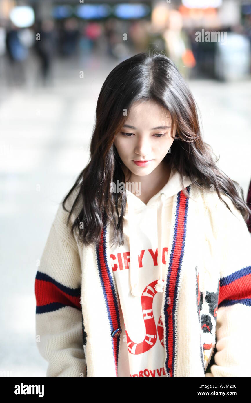 Chinese singer and actress Ju Jingyi, a former member of Chinese girl ...