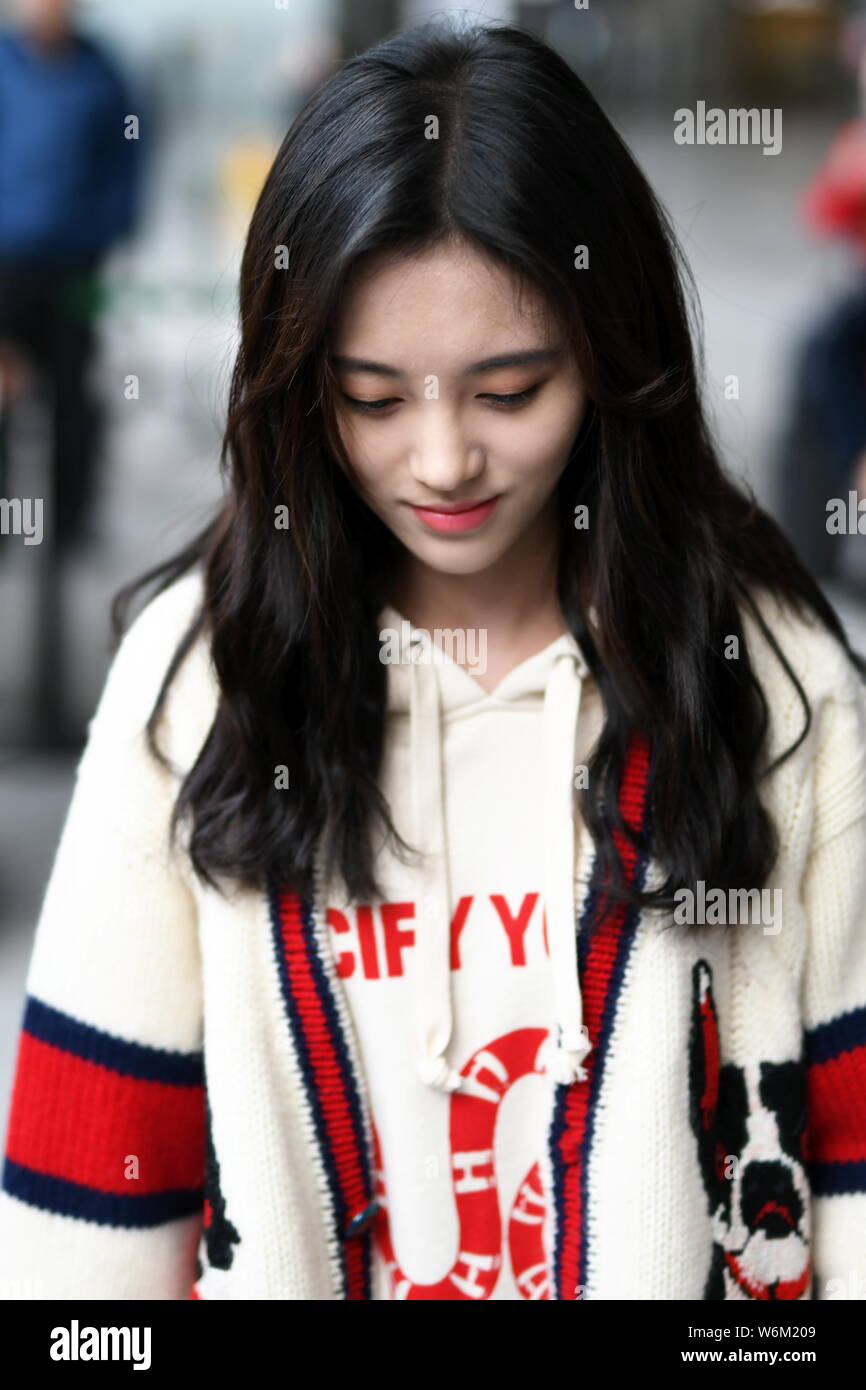 Chinese singer and actress Ju Jingyi, a former member of Chinese girl ...