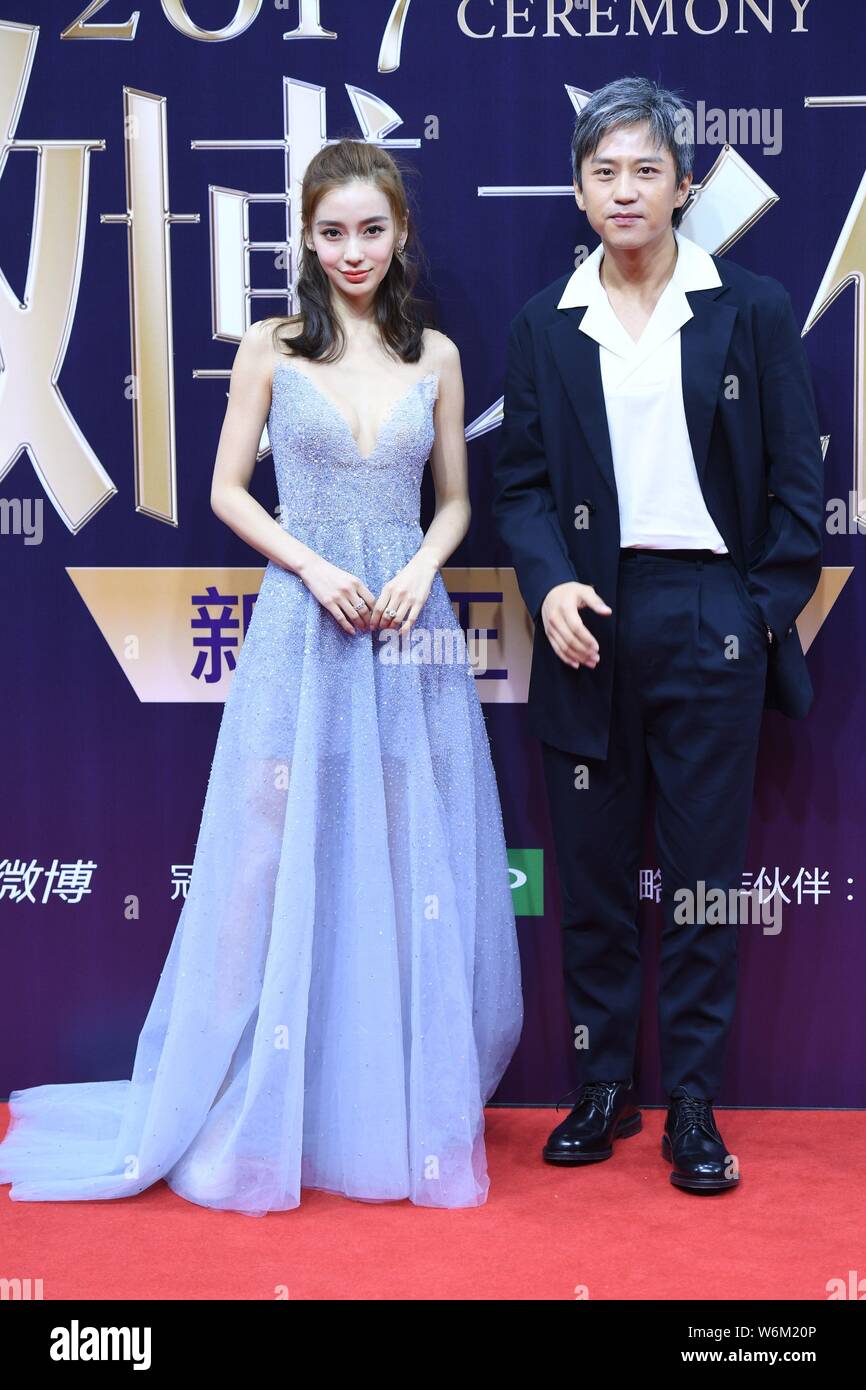 Hong Kong actress Yang Ying, left, better known as Angelababy, and ...