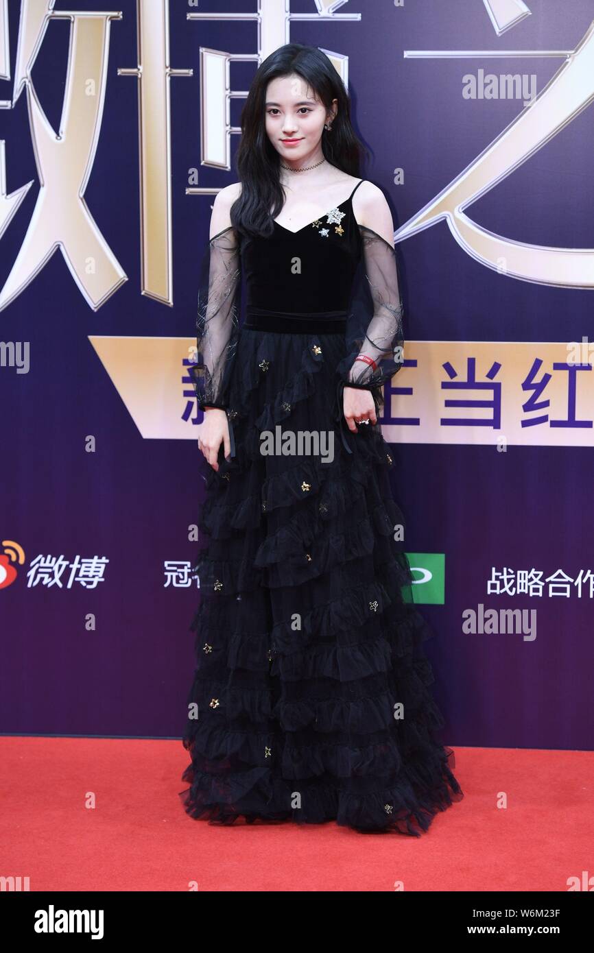 Chinese singer and actress Ju Jingyi, a former member of Chinese girl ...