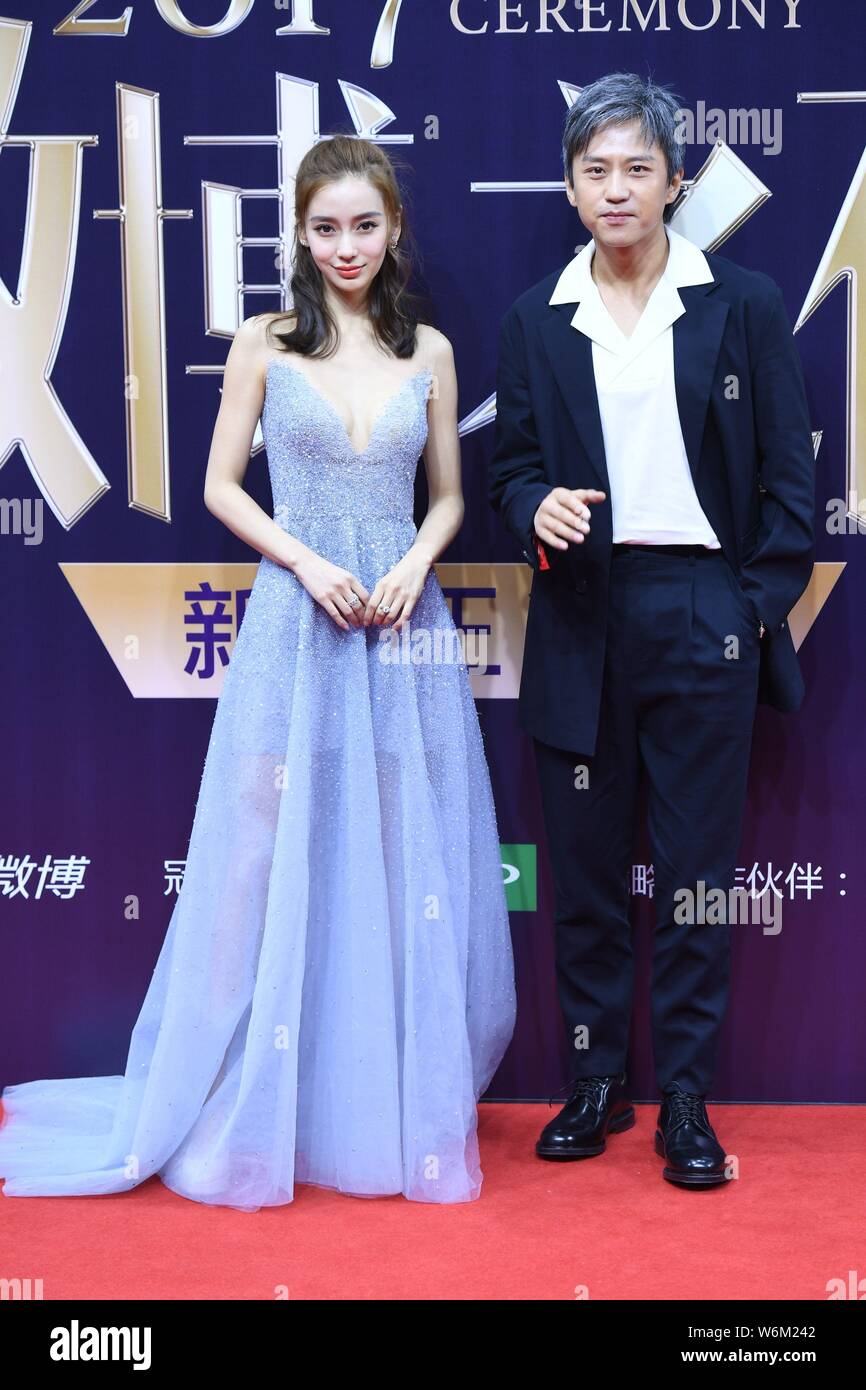 Hong Kong actress Yang Ying, left, better known as Angelababy, and ...