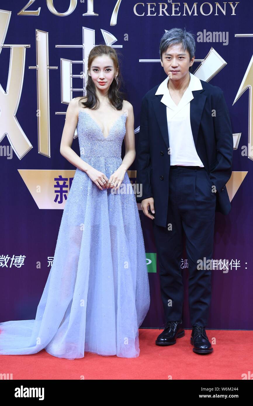 Hong Kong actress Yang Ying, left, better known as Angelababy, and ...