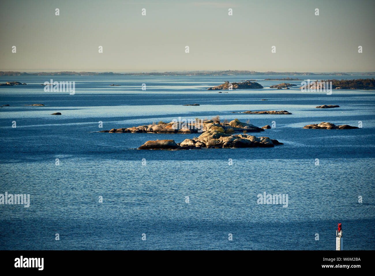 aerial view on scandinavian skerry coast Stock Photo - Alamy