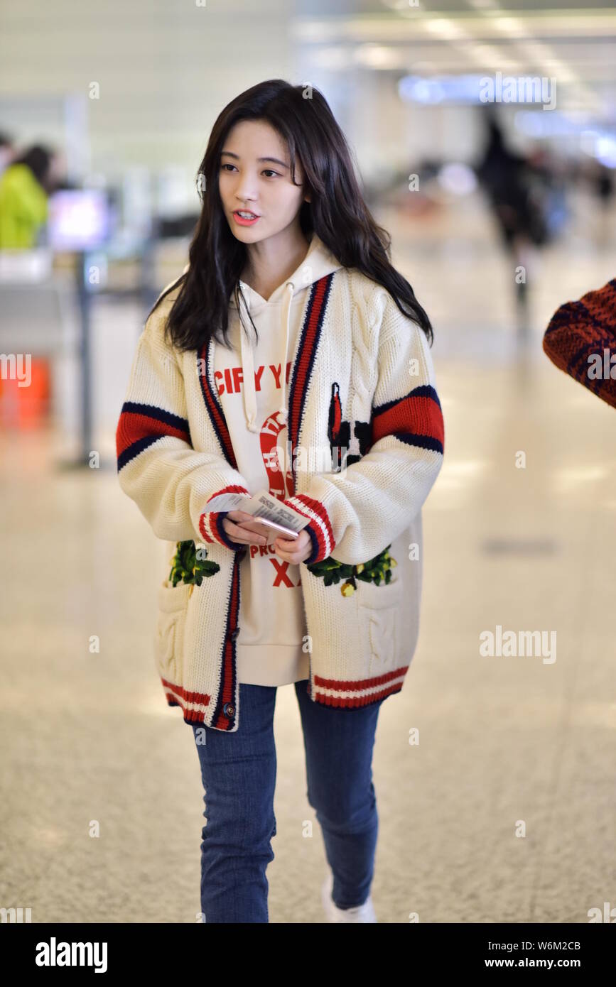 Chinese singer and actress Ju Jingyi, a former member of Chinese girl ...