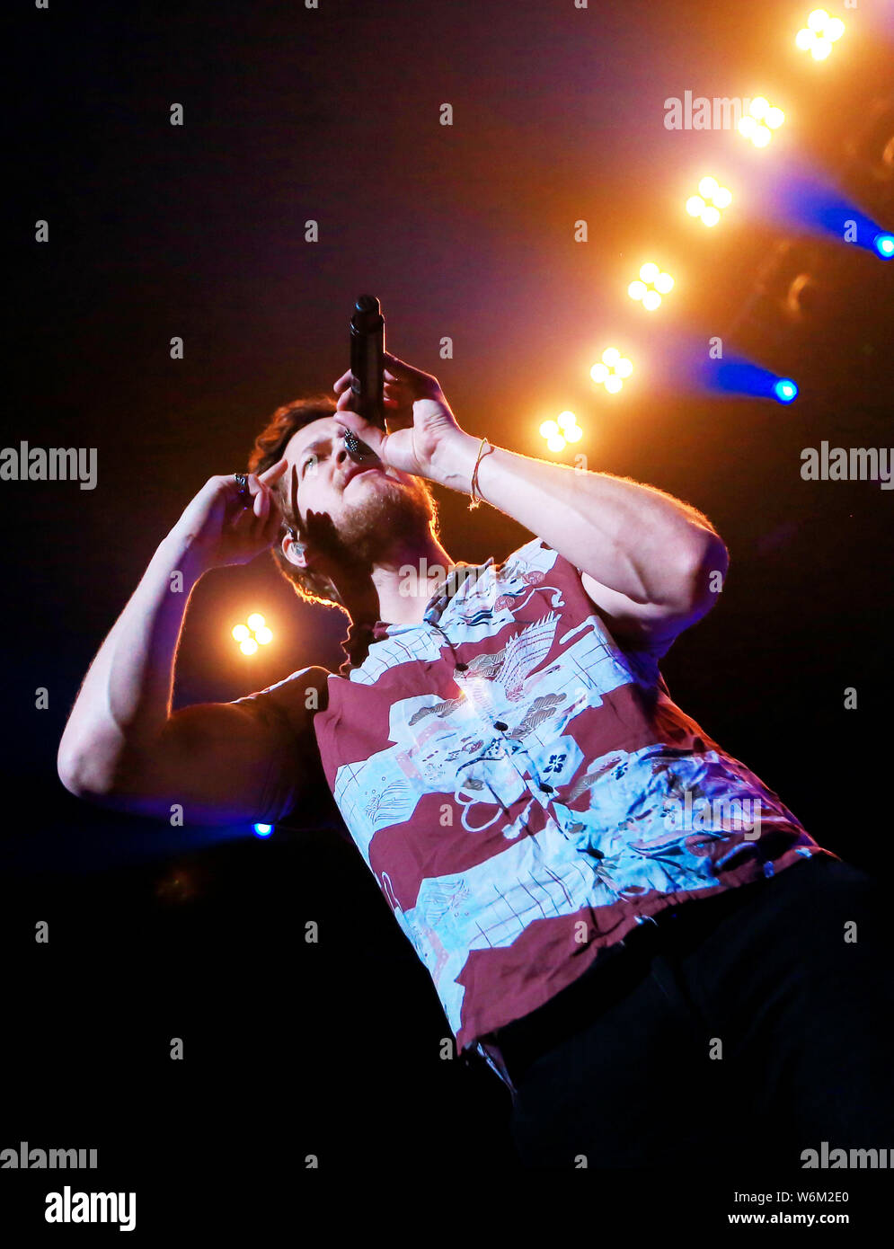 American singer-songwriter Daniel Coulter Reynolds (Dan Reynolds), the ...