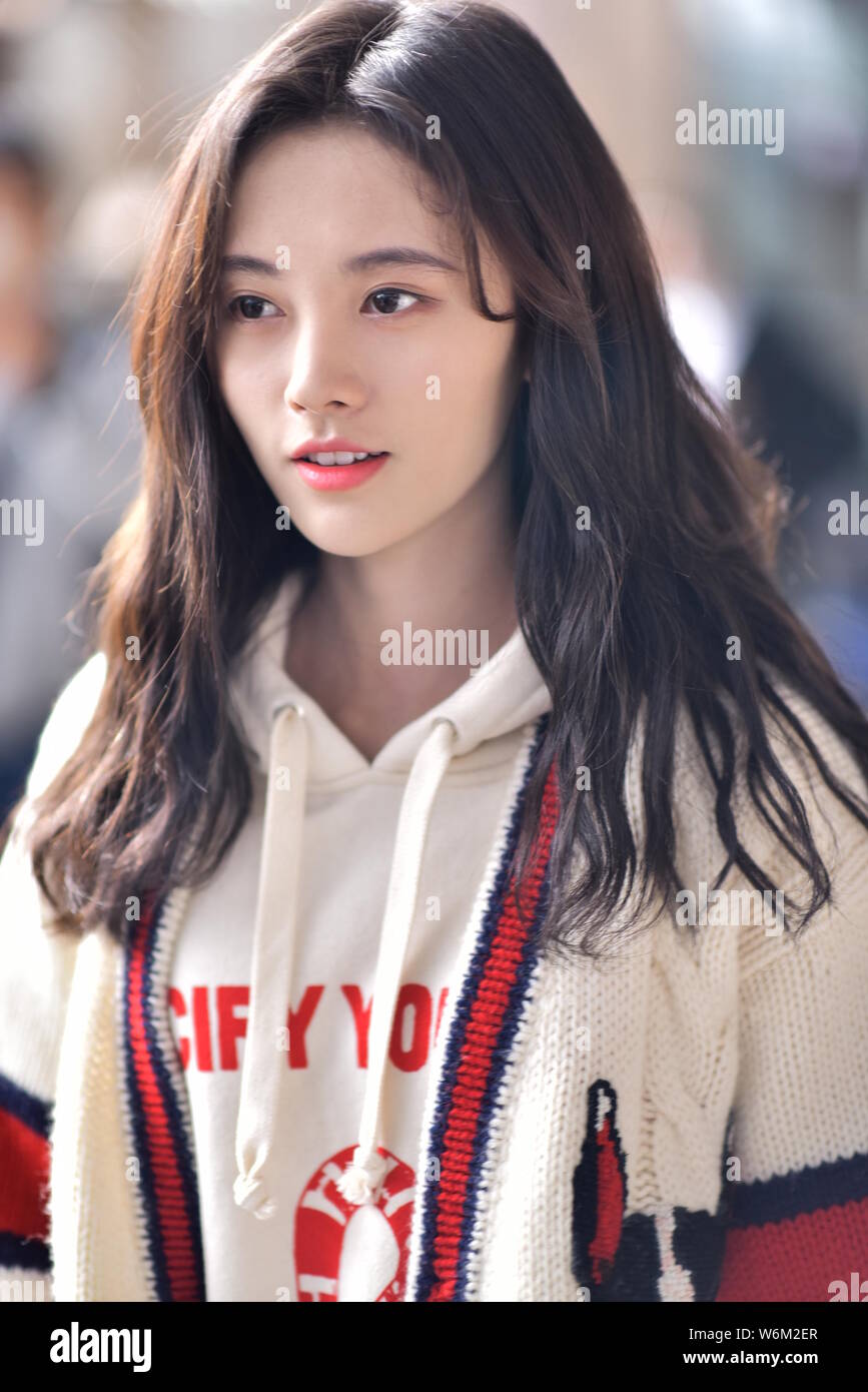 Chinese singer and actress Ju Jingyi, a former member of Chinese girl ...