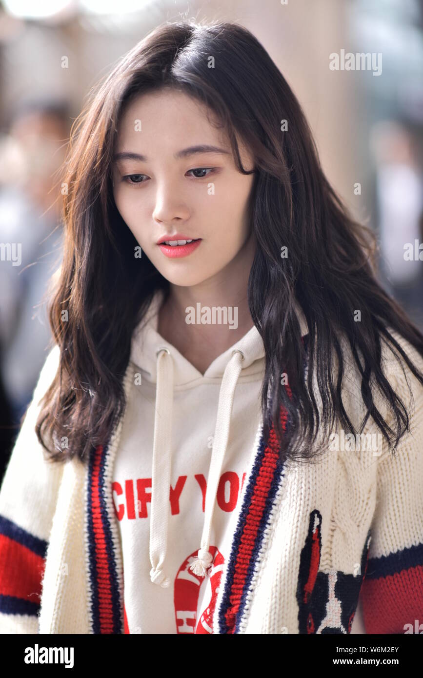 Chinese singer and actress Ju Jingyi, a former member of Chinese girl ...