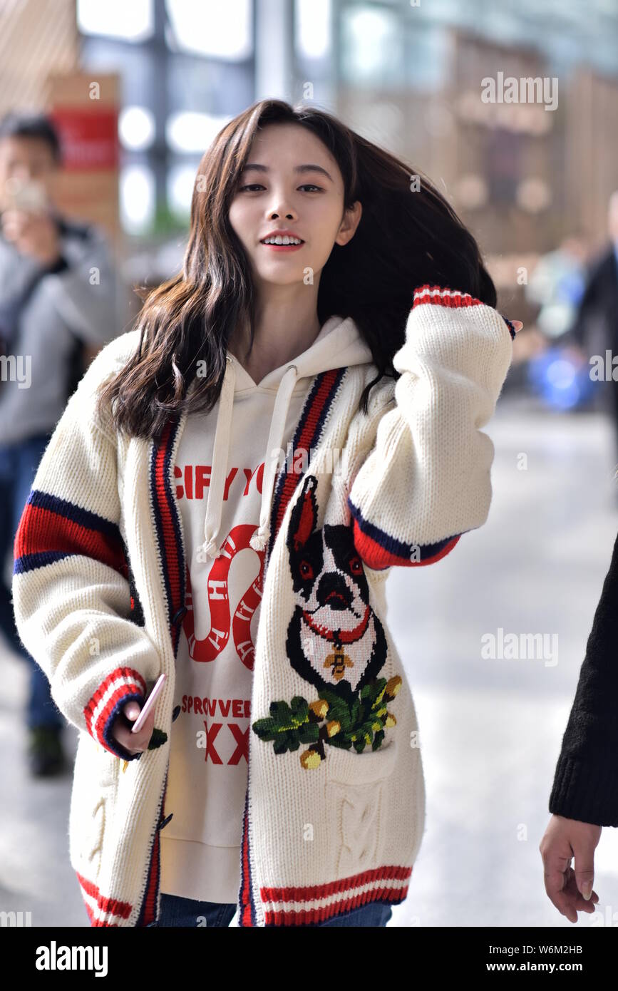 Chinese singer and actress Ju Jingyi, a former member of Chinese girl ...