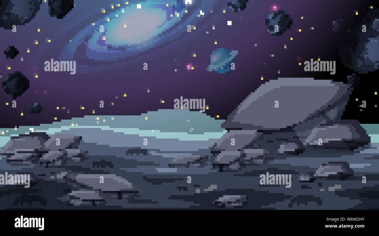 Isolated space background scene illustration Stock Vector Image & Art ...