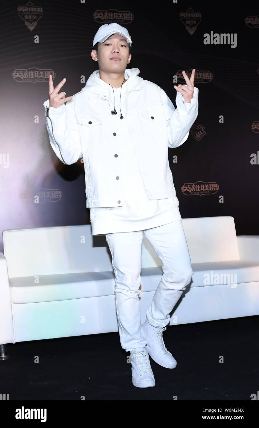 --FILE--Chinese rapper Wang Hao, better known as PG One, poses during ...
