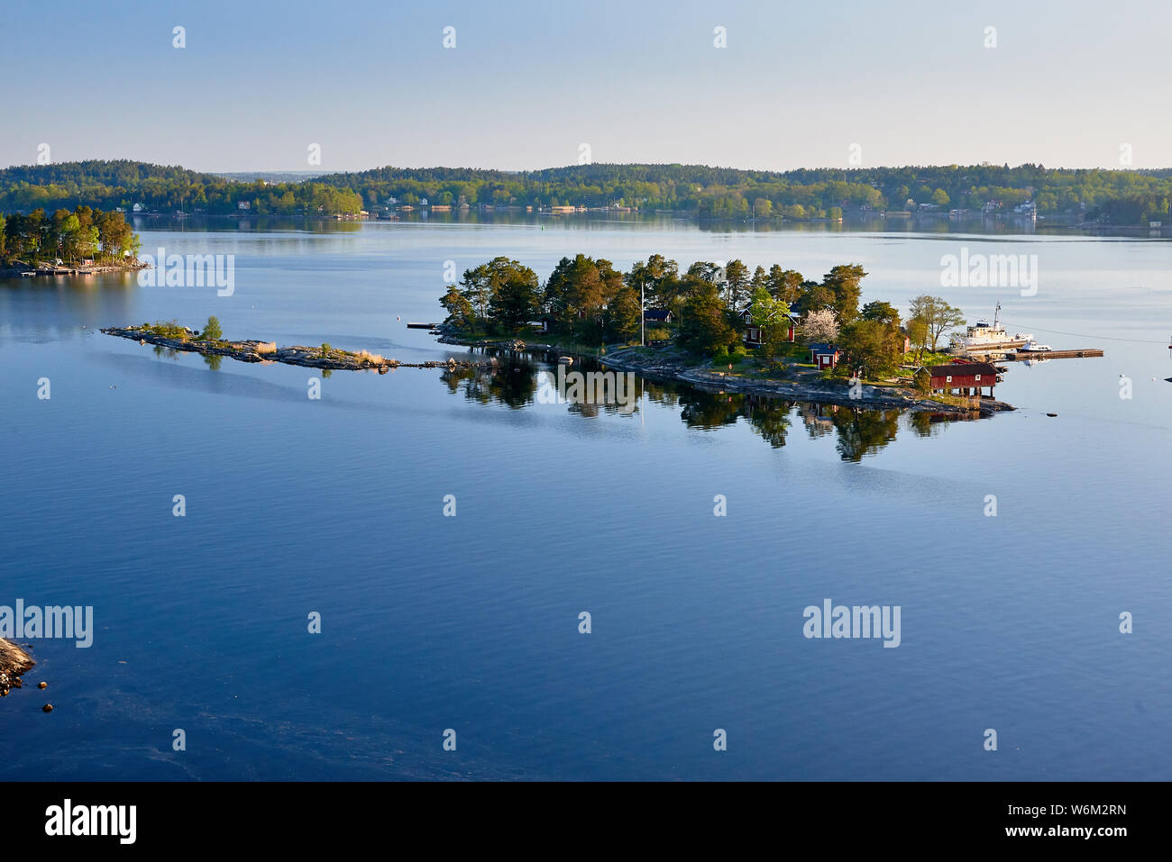 aerial view on scandinavian skerry coast Stock Photo - Alamy