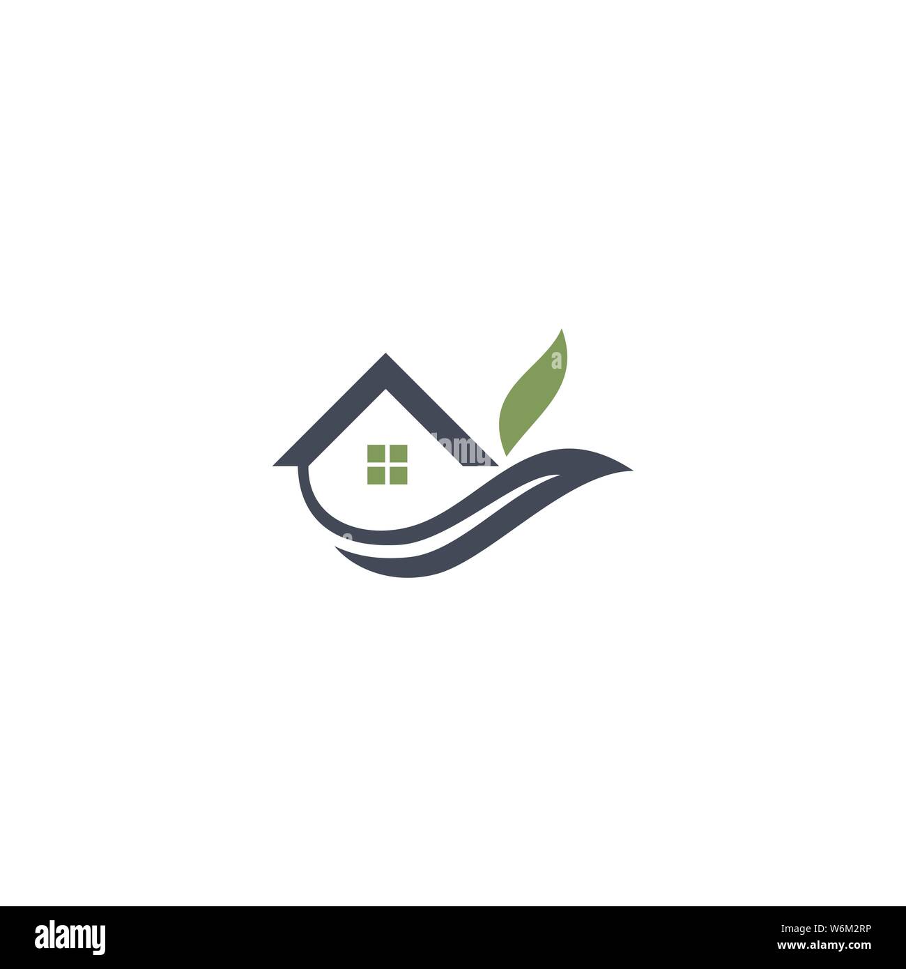 Home House Building Real Estate Property Design Template Vector Stock ...