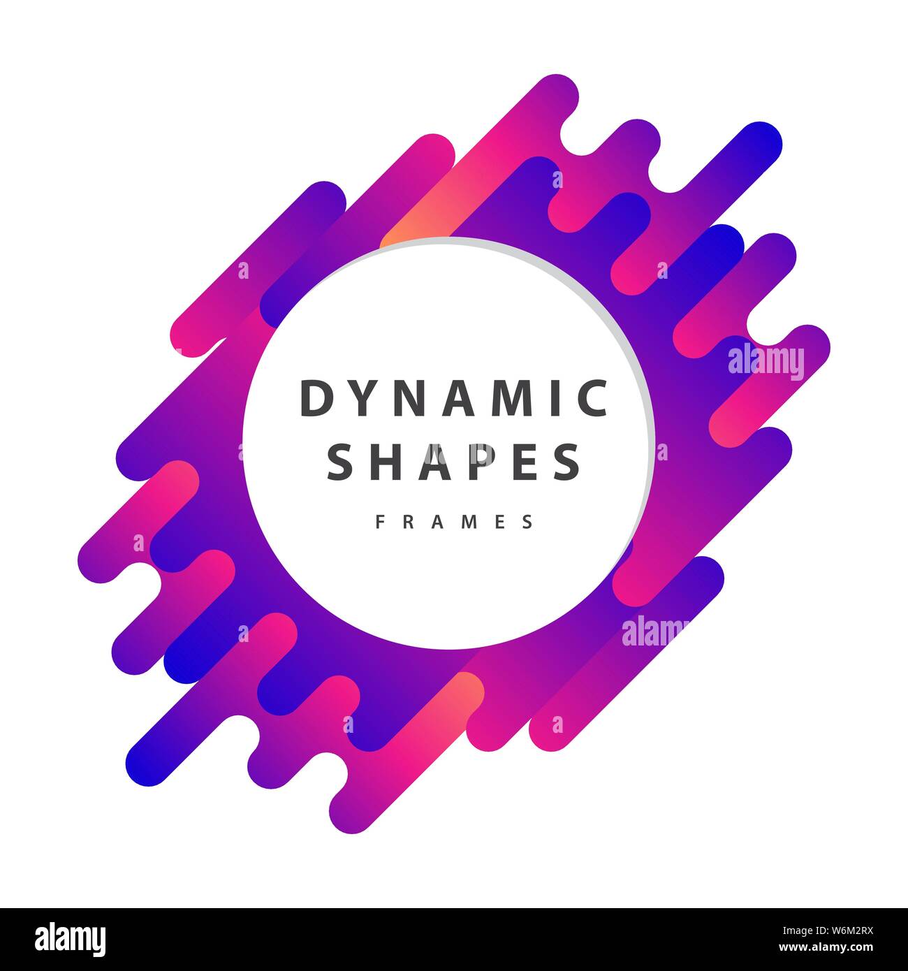 Dynamic wavy form with irregular parallel rounded lines frames ...