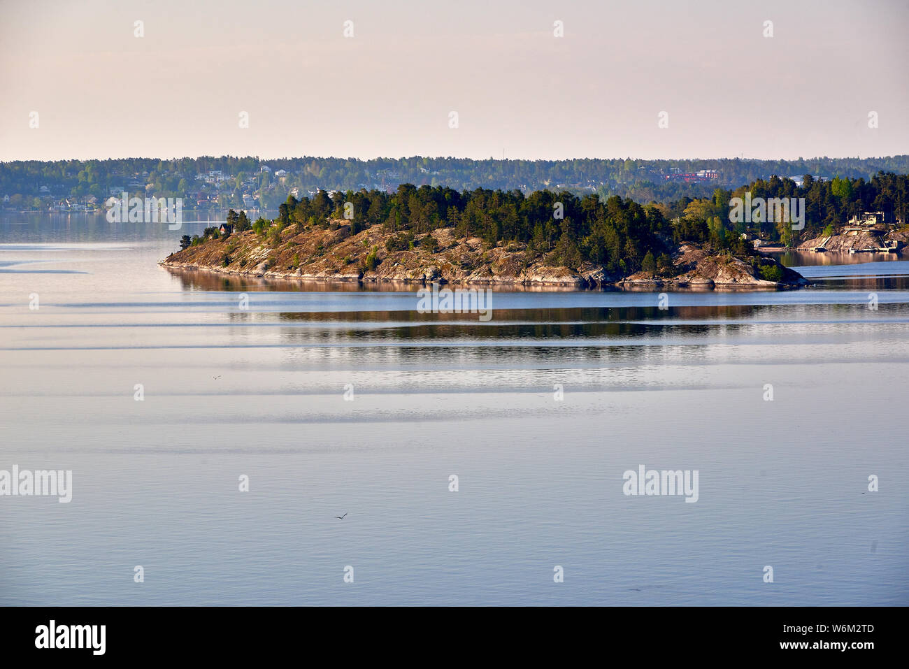 aerial view on scandinavian skerry coast Stock Photo - Alamy