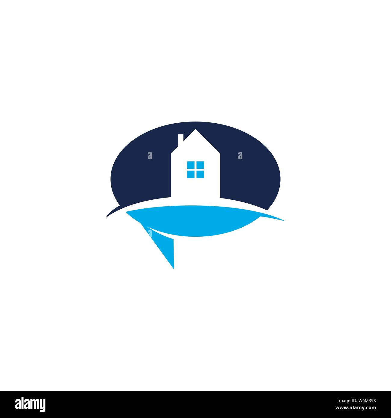 Home House Building Real Estate Property Design Template Vector Stock ...