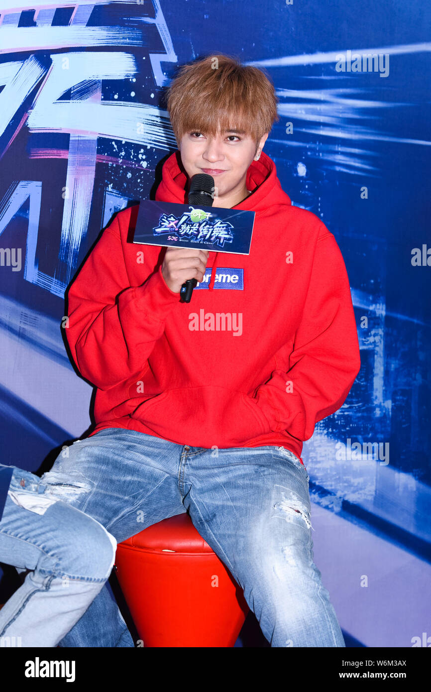 Taiwanese singer and actor Show Lo attends a press conference for the ...