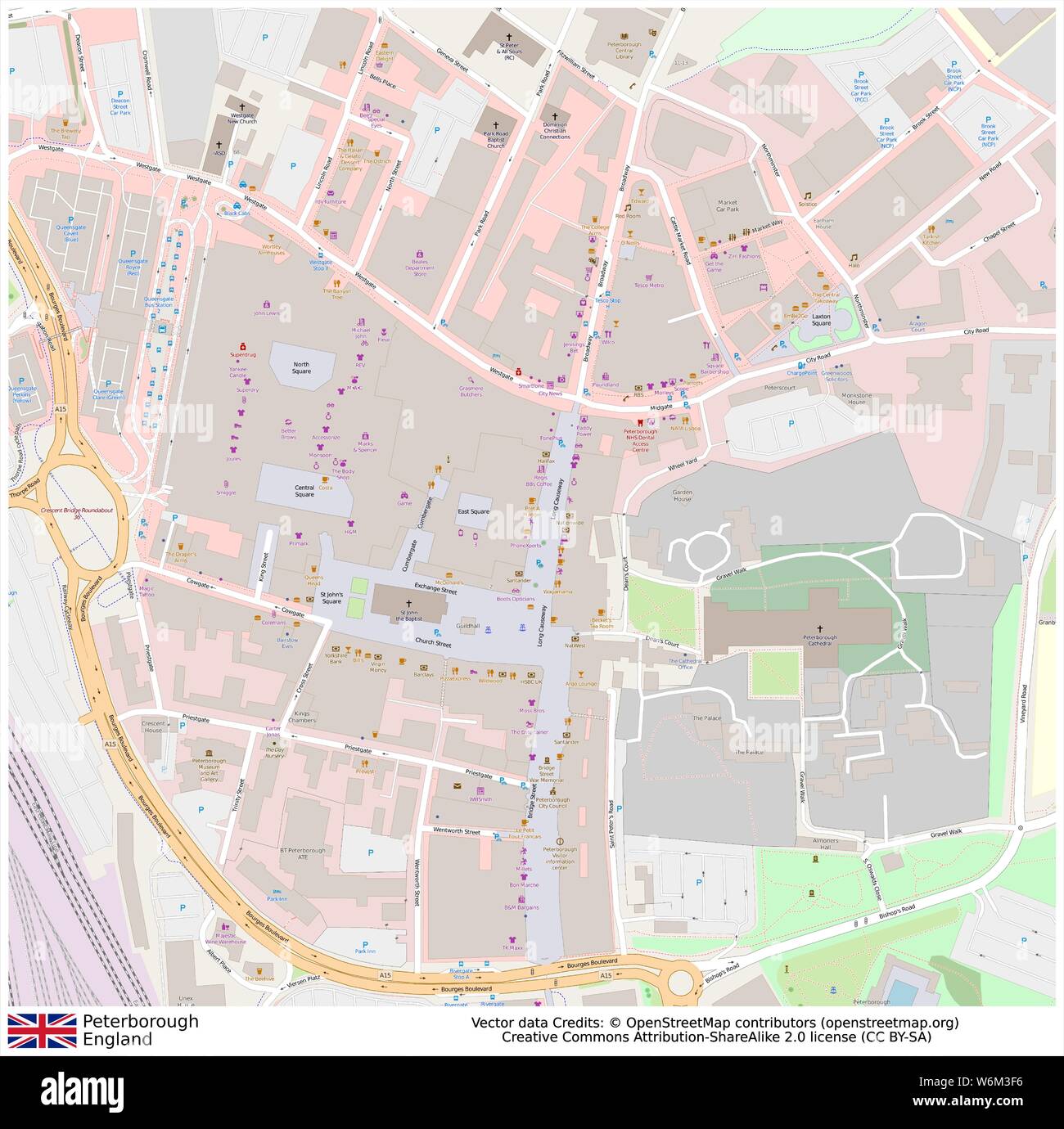 Map Of Croydon Stock Vector Images - Alamy