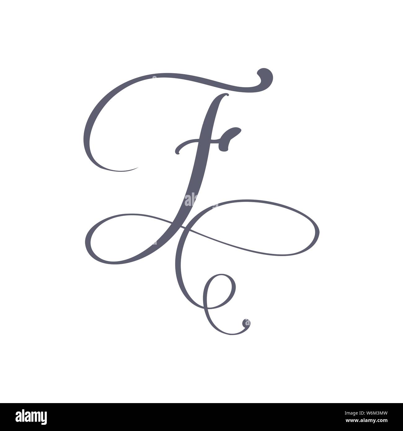 Capital F Calligraphy