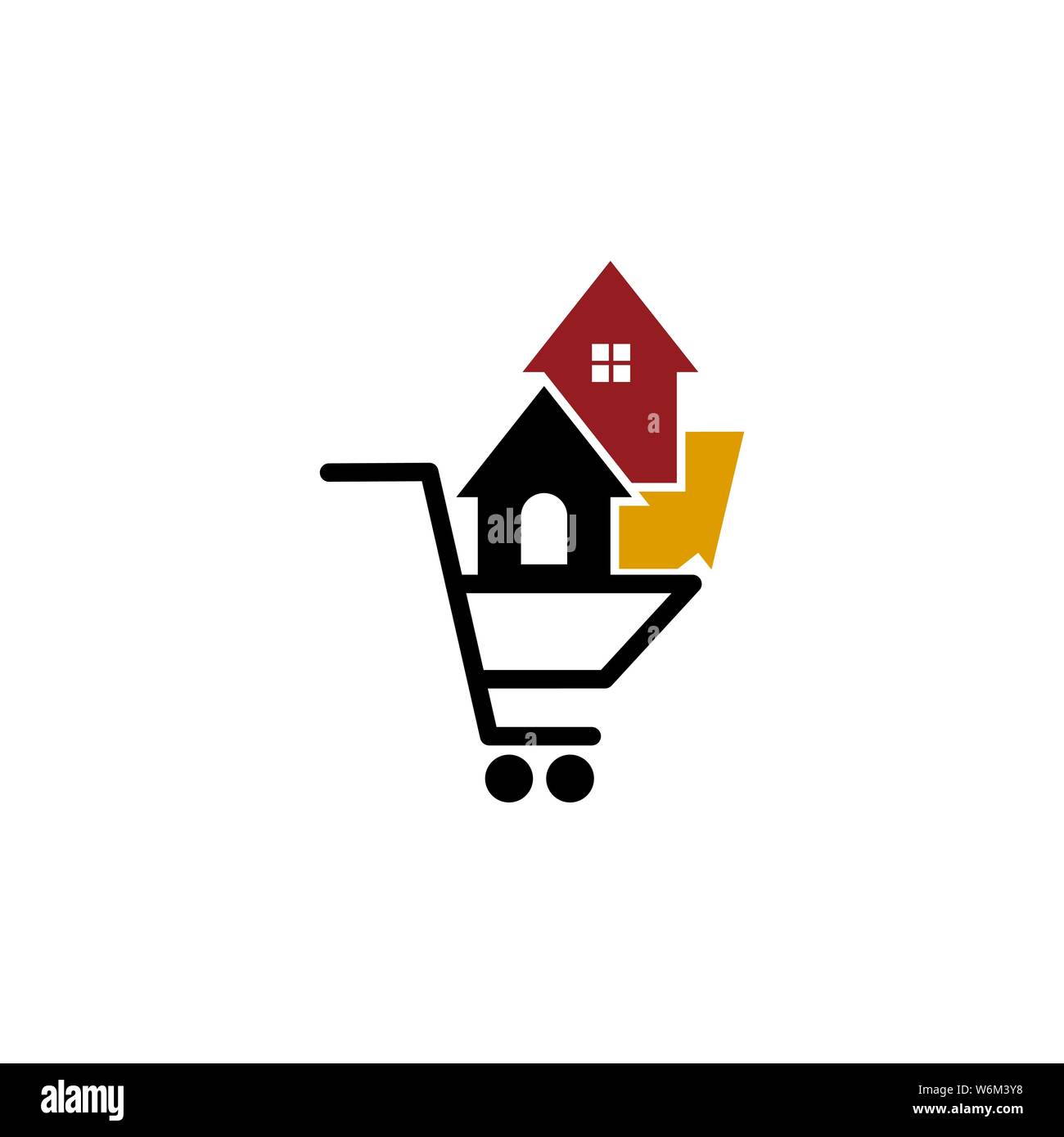 Home House Building Real Estate Property Design Template Vector Stock ...