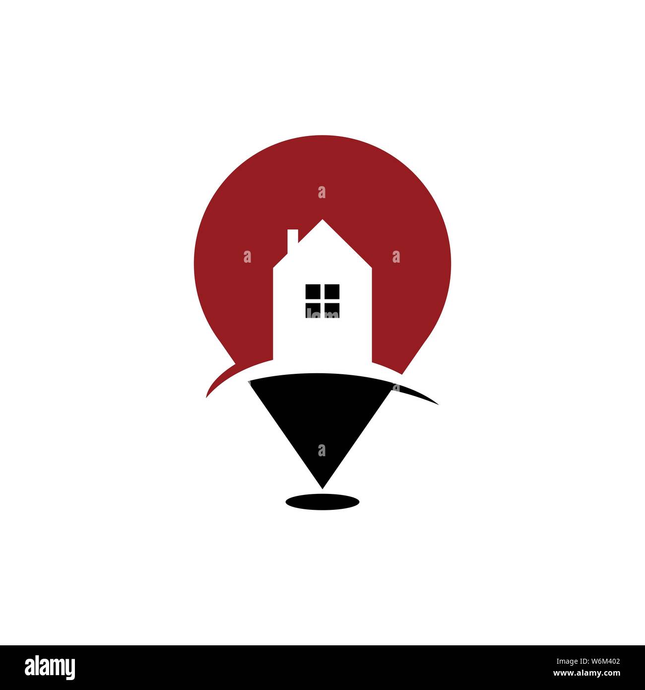 Home House Building Real Estate Property Design Template Vector Stock ...