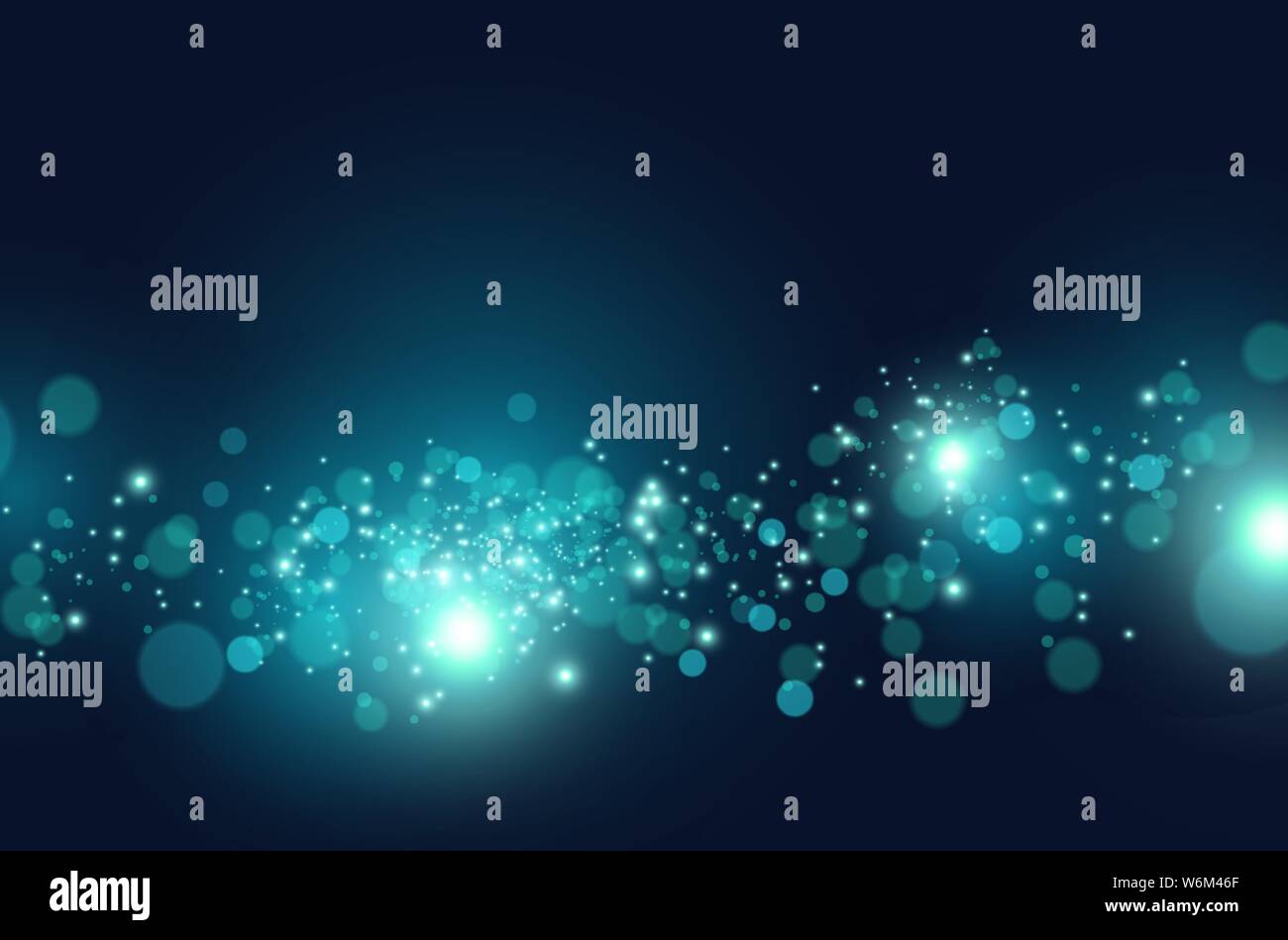Flowing digital particles effect. Vector illustration Stock Vector ...