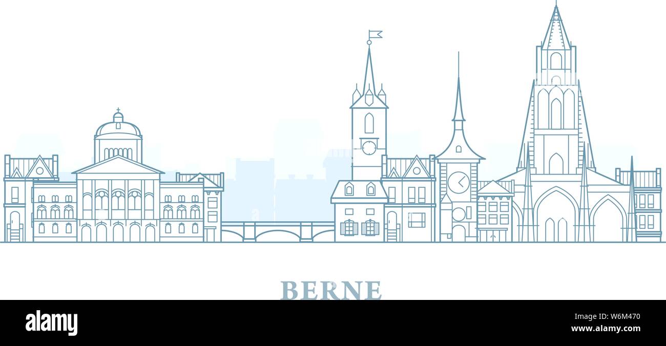 Old town old town panorama view Stock Vector Images - Alamy