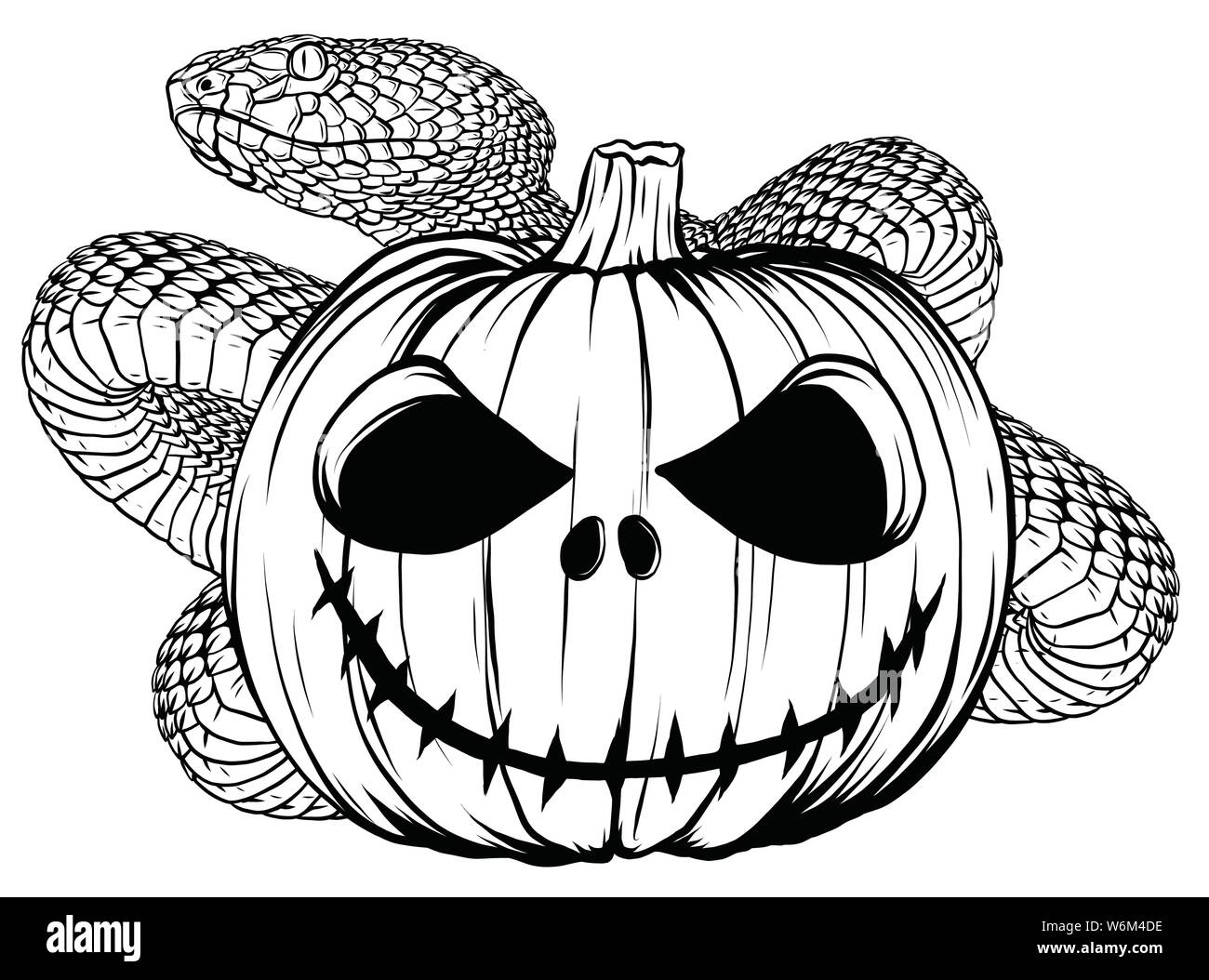 Scary snake Stock Vector Images - Alamy