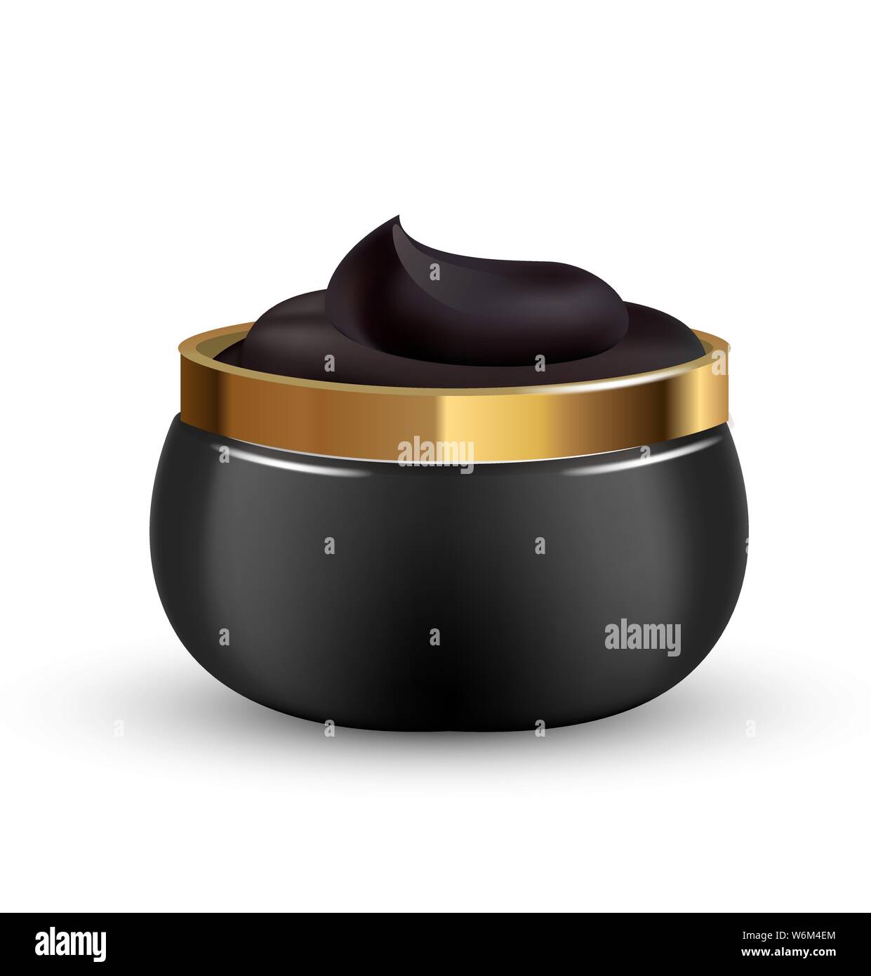 Dark cosmetic background jar Stock Vector Images - Alamy