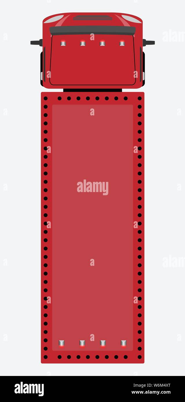 Top view of Cargo Truck Vector Stock Vector Image & Art - Alamy