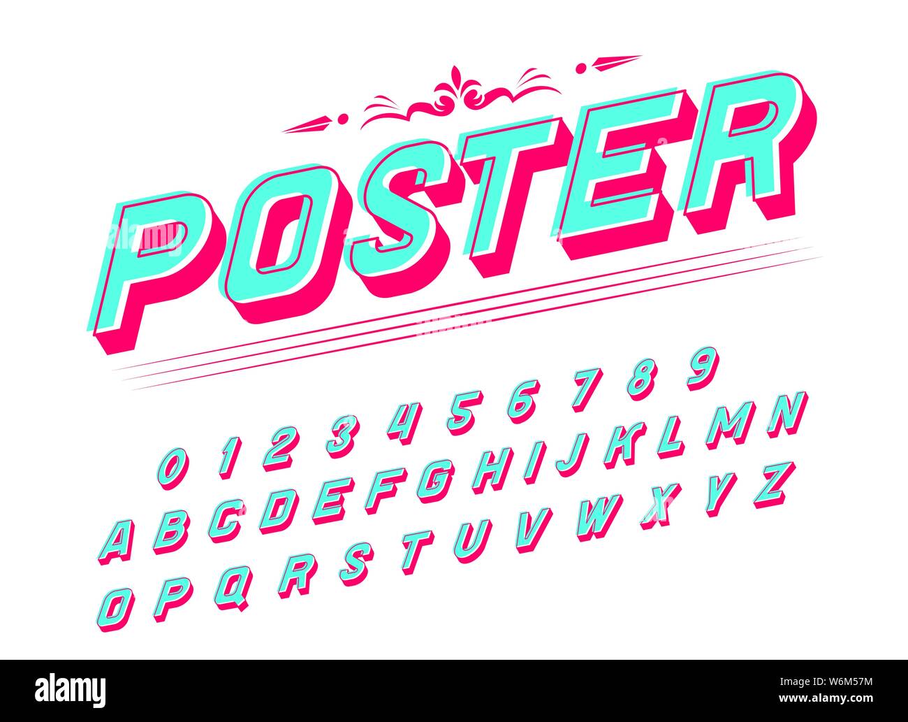 Retro Alphabet Fonts